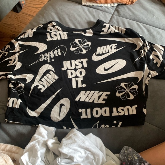 Nike | Tops | Nike Logo Cropped Tshirt | Poshmark